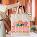 Hello Summer Tote Bag, Summer Flower Tote Bag, Summer Lover Gift ...