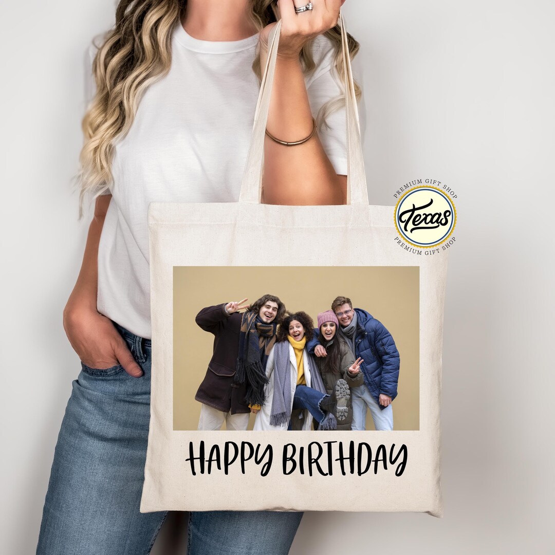 Custom Photo Tote Bag, Personalized Photo Tote Bag, Your Photo Tote Bag ...