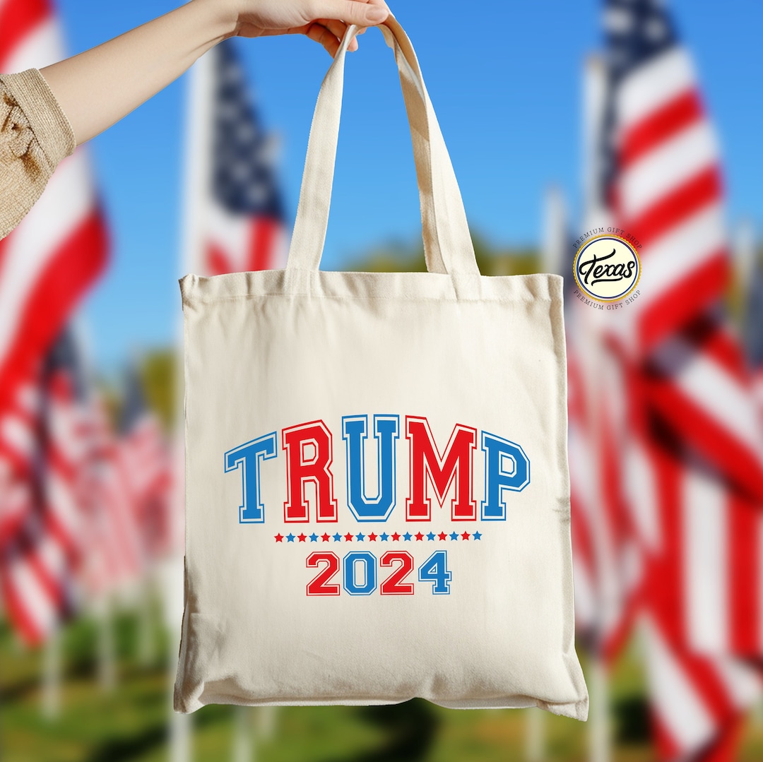 Trump 2024 Tote Bag, Republican Tote Bag, Election 2024 Gift, Patriotic ...
