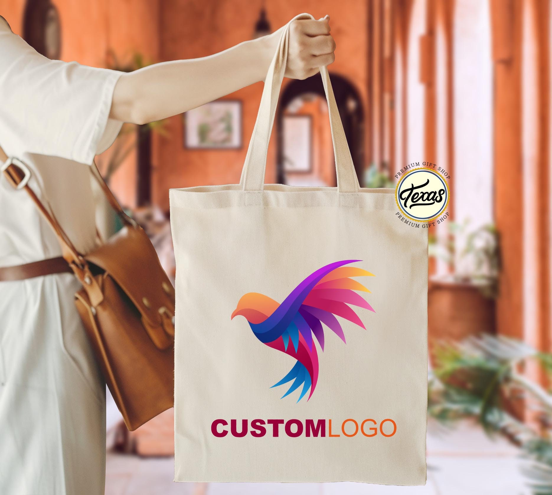 Personalized Logo Tote, Custom Business Bag, Friend Gift Bag, Shopping ...