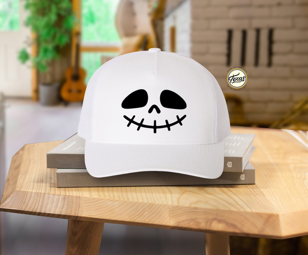 Skeleton Face Hat, Skeleton Cap, Funny Halloween Hat Gift, Spooky Vibes ...