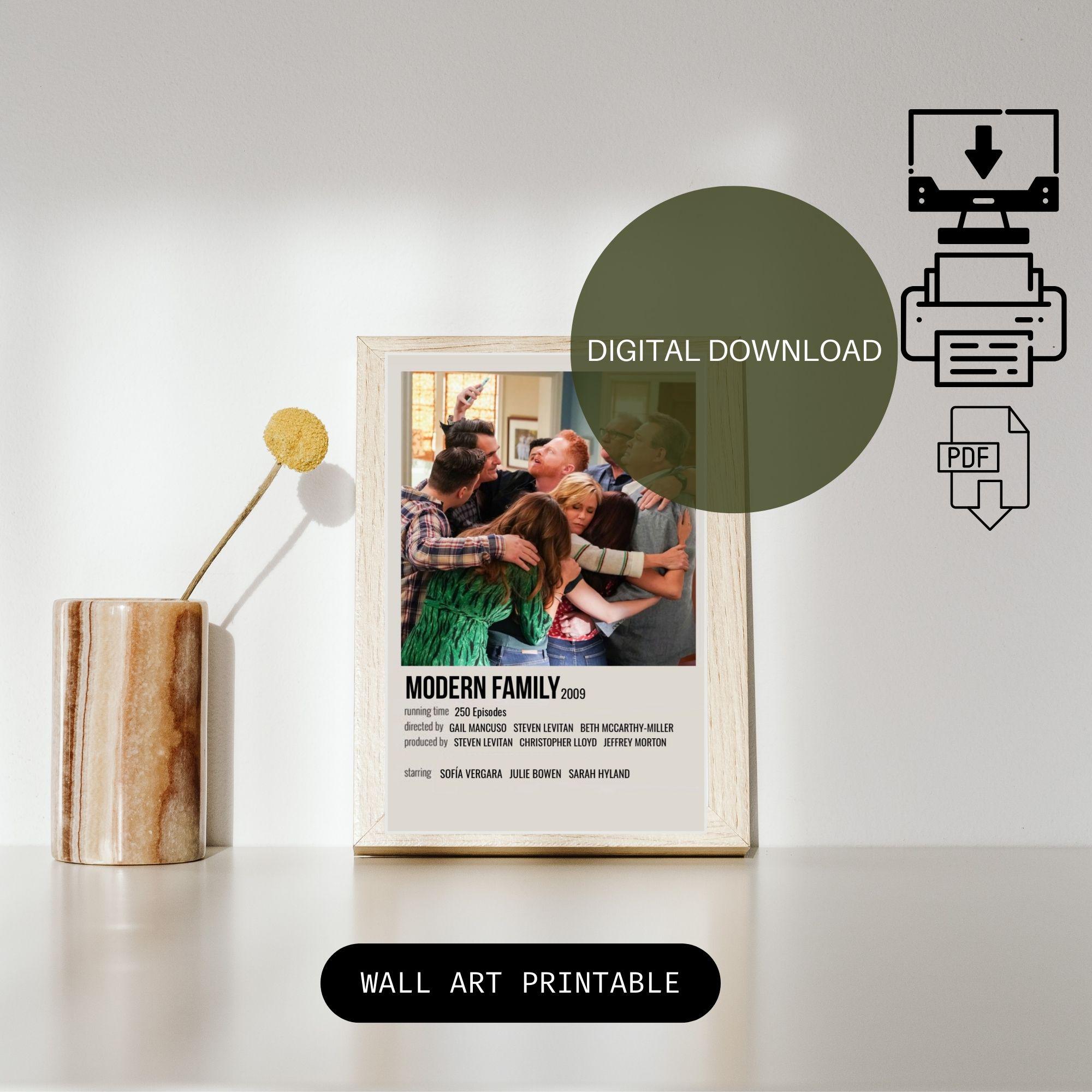 Modern Family Poster | Wall Art | Wall Prints | Home Decor | Kraft ...