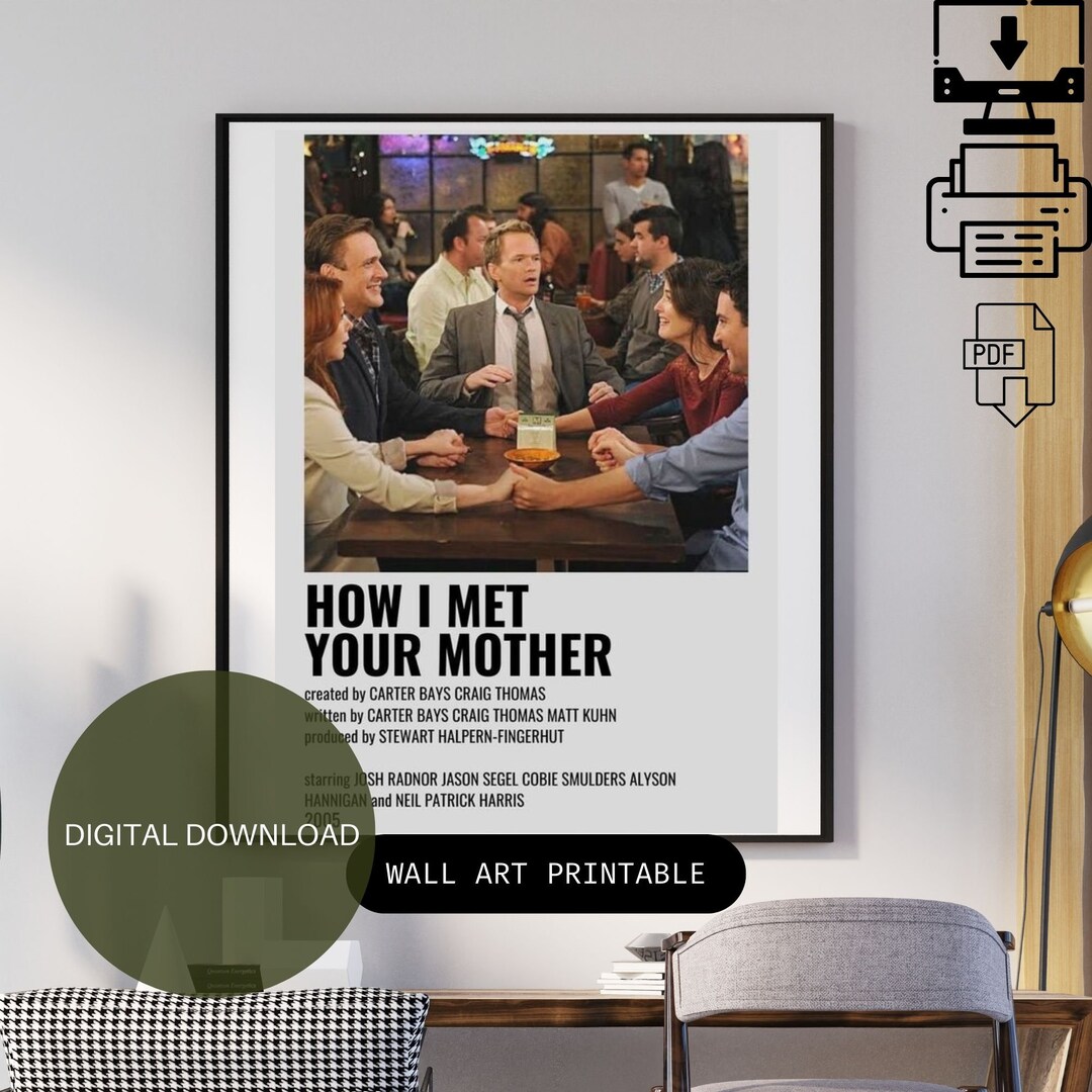 How I Met Your Mother Poster: HIMYM TV Series Art (digital Download) - Etsy