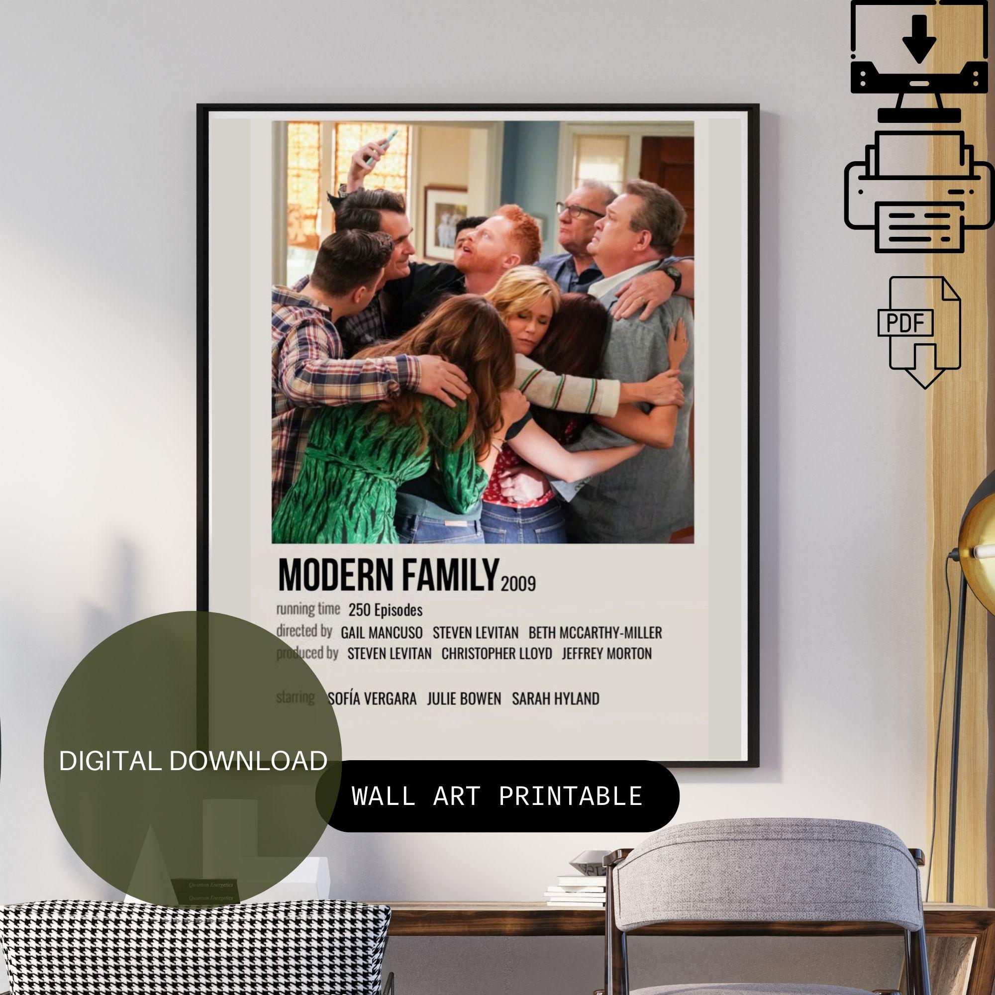 Modern Family Poster | Wall Art | Wall Prints | Home Decor | Kraft ...