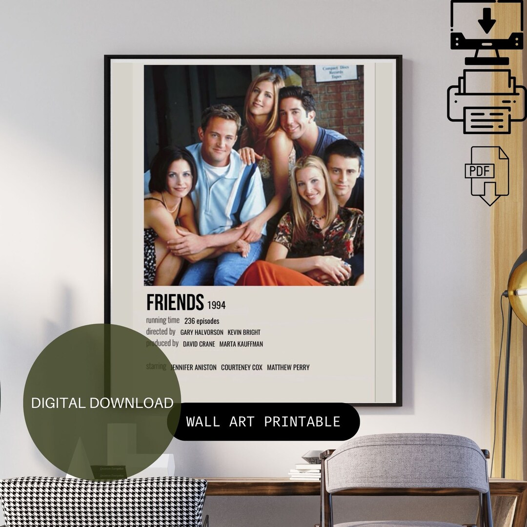 Friends TV Series Poster: 18x24 FHD Wall Art (digital Download) - Etsy
