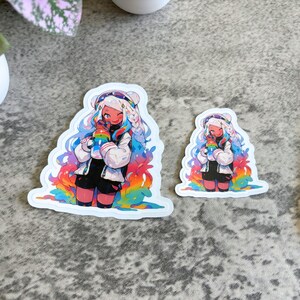 Sunny Slime Girl Sticker, Cute Stickers Kawaii Aesthetic, Laptop ...