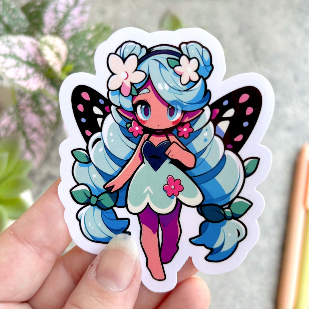 Cerulean Tropical Fairy Sticker, Cute Stickers Kawaii Aesthetic, Laptop ...