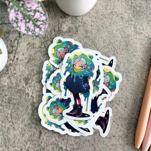 Cute Slime Girl Sticker, Cute Stickers Kawaii Aesthetic, Laptop ...