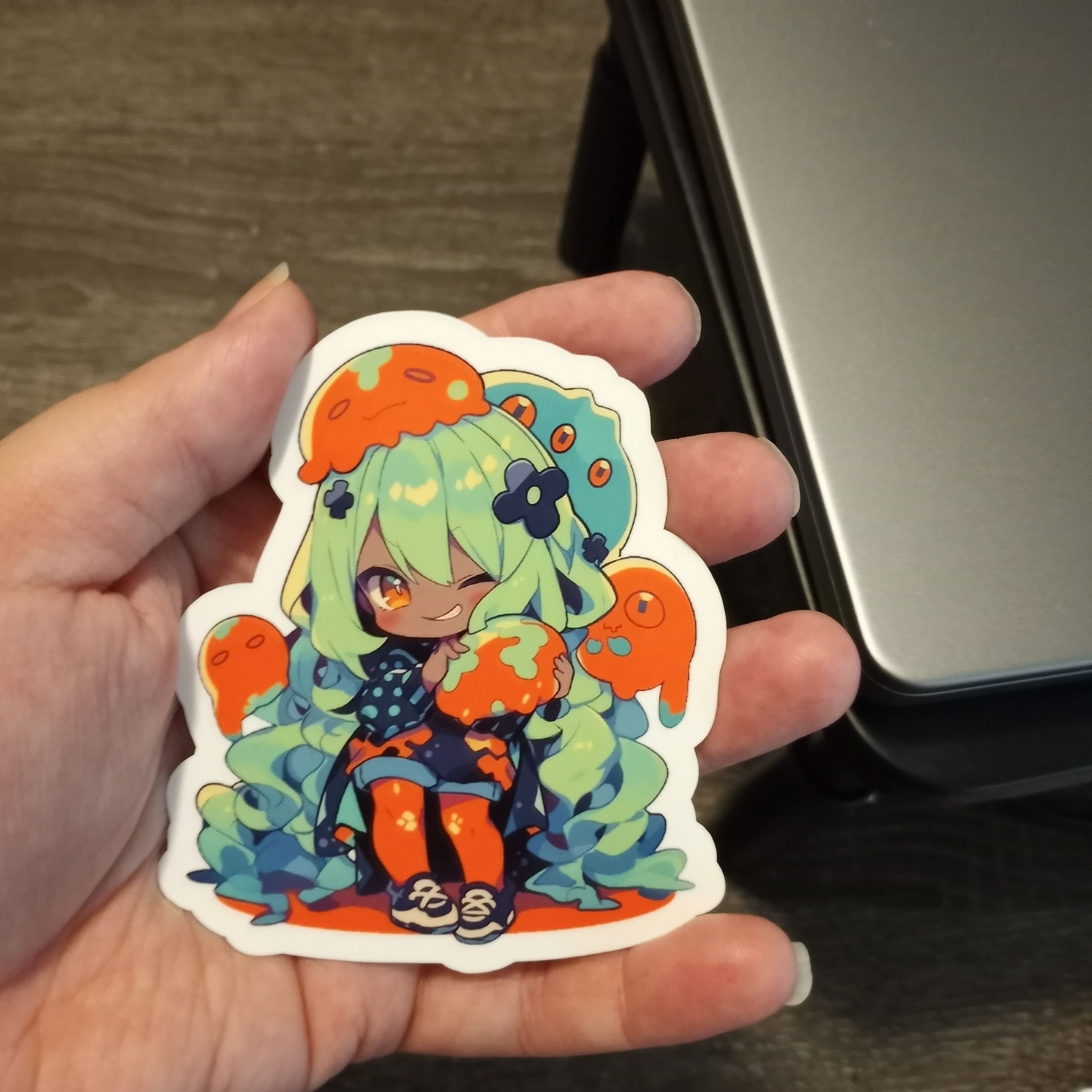 Cute Slime Girl Sticker Set, Kawaii Aesthetic, 2-inch and 3-inch ...