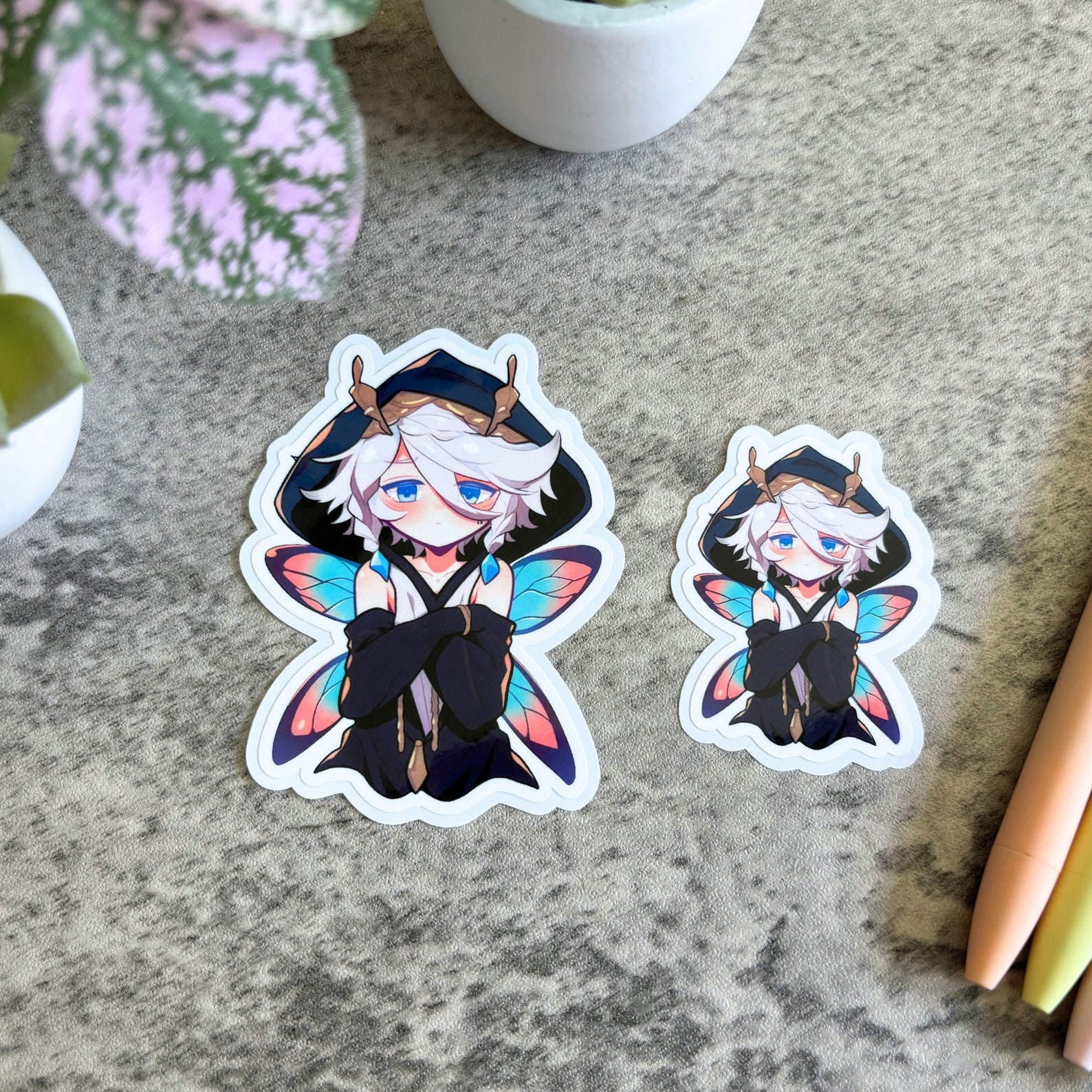 Shy Fairy Sticker, Cute Stickers Kawaii Aesthetic, Water Bottle Sticker ...