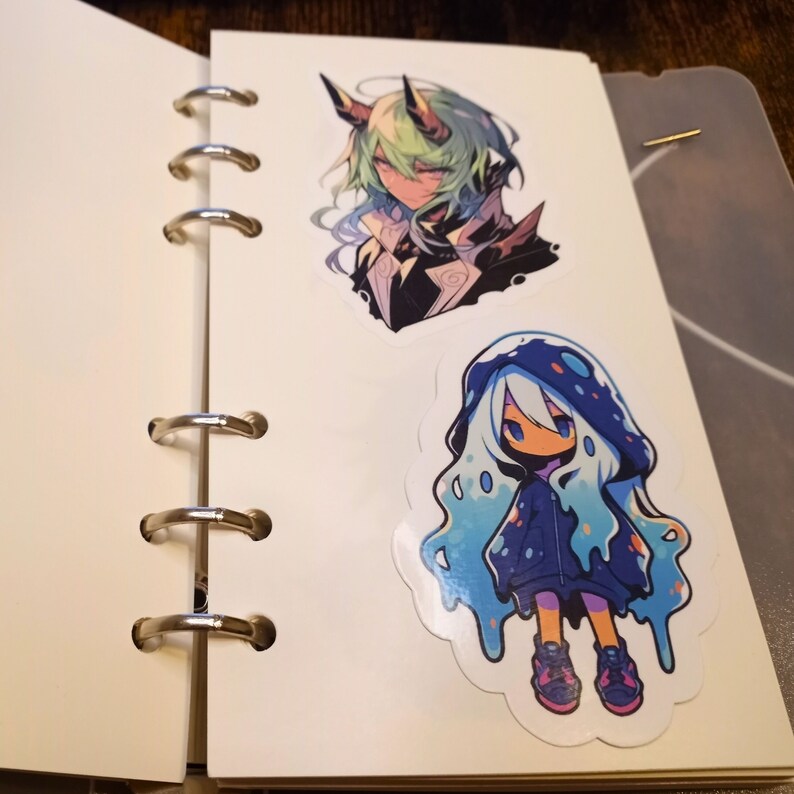 Cute Slime Girl Sticker Set, Kawaii Aesthetic, 2-inch and 3-inch ...