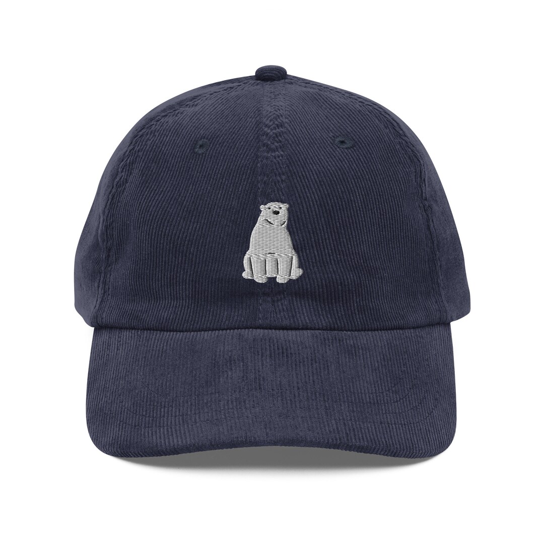 Polar Bear Embroidered Cap | Gift for Polar Bear Lovers | Cute Polar ...