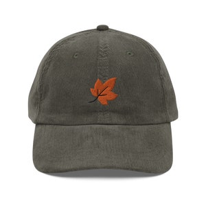 Fall Leaf Corduroy Cap | Gift for Autumn Lovers | Trendy Fall Season ...