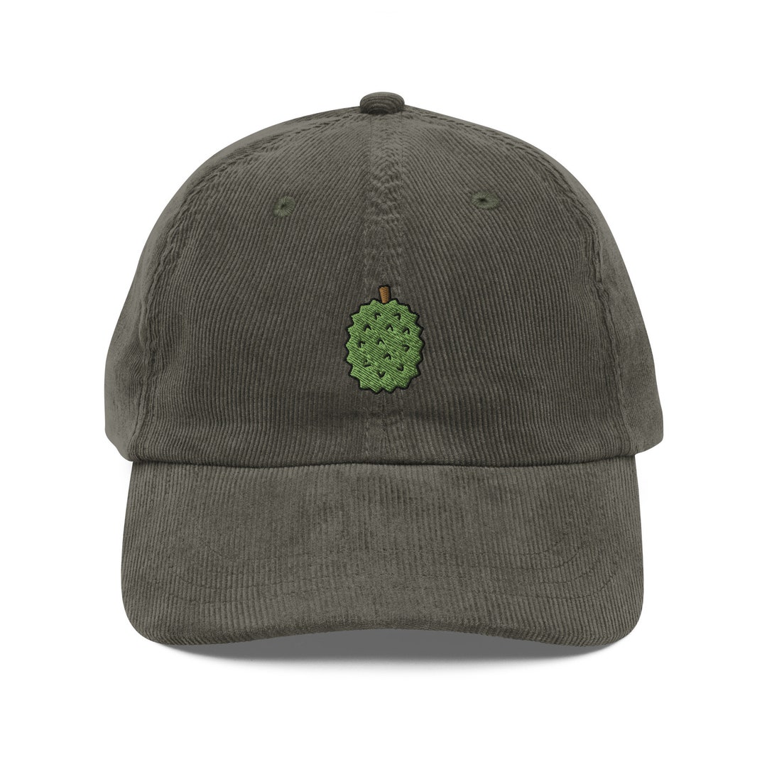 Durian Fruit Embroidered Cap | Gift for Durian Lovers | Cute Tropical ...