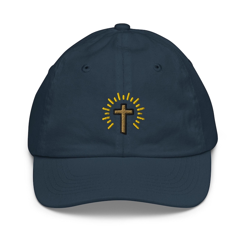 Christian Cross Kids Baseball Cap Embroidered | Christians Gift for ...