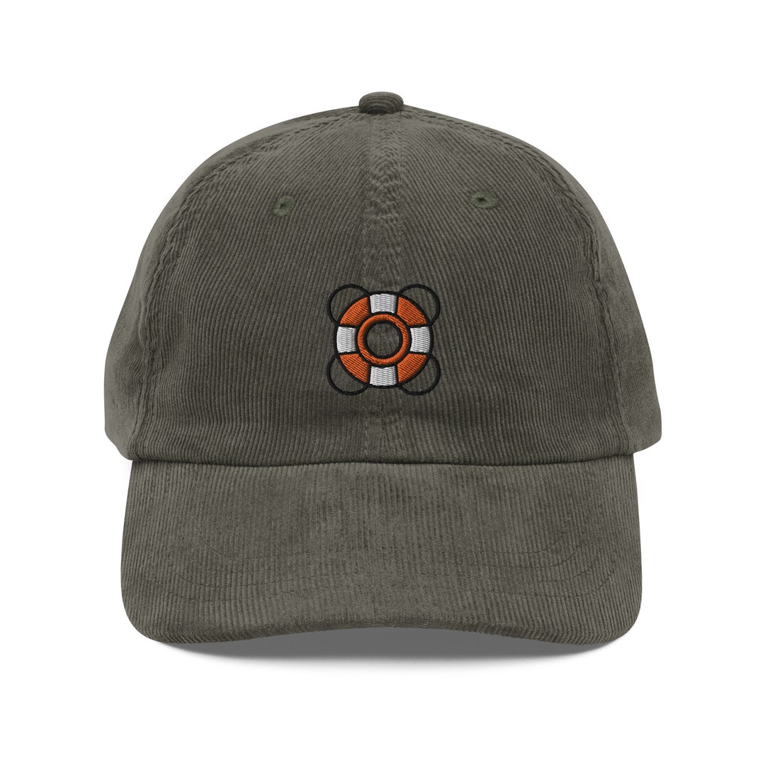 Lifebuoy Corduroy Cap | Lifeguard Gift | Cute Boat Vintage Cap ...