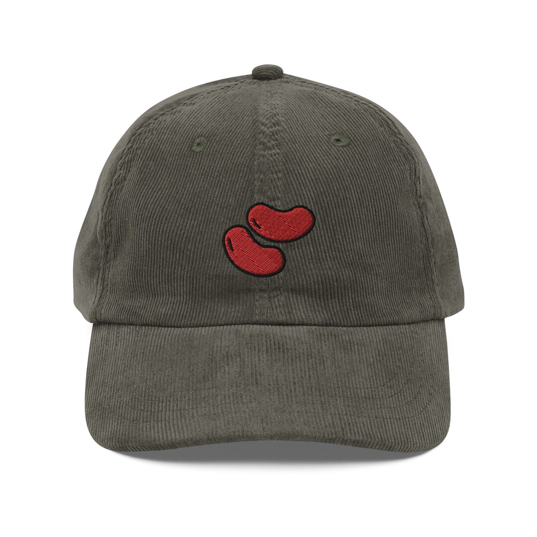 Red Bean Corduroy Cap | Gift for Kidney Bean Lovers | Cute Anko Paste ...