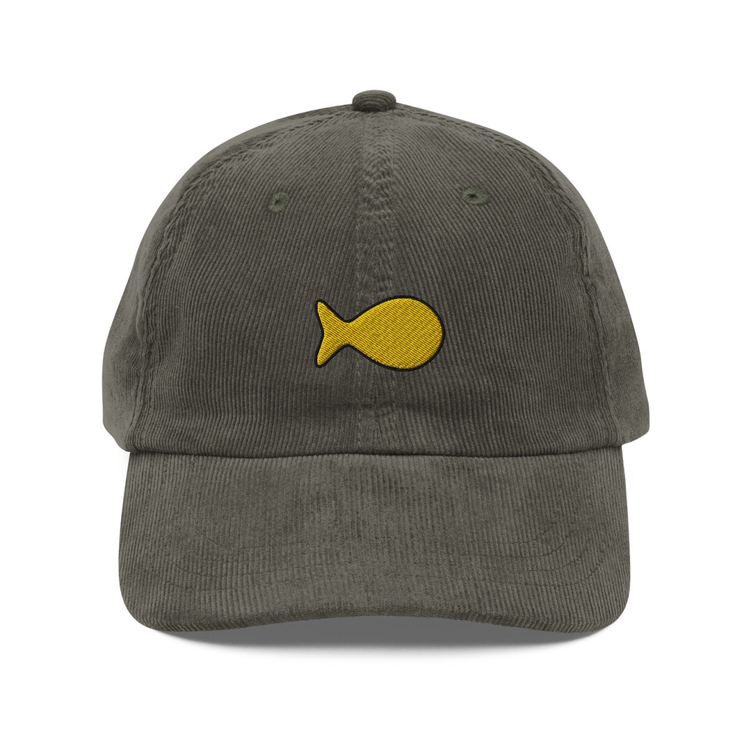 Goldfish Embroidered Cap | Gift for Fish Lovers | Cute Goldfish Vintage ...