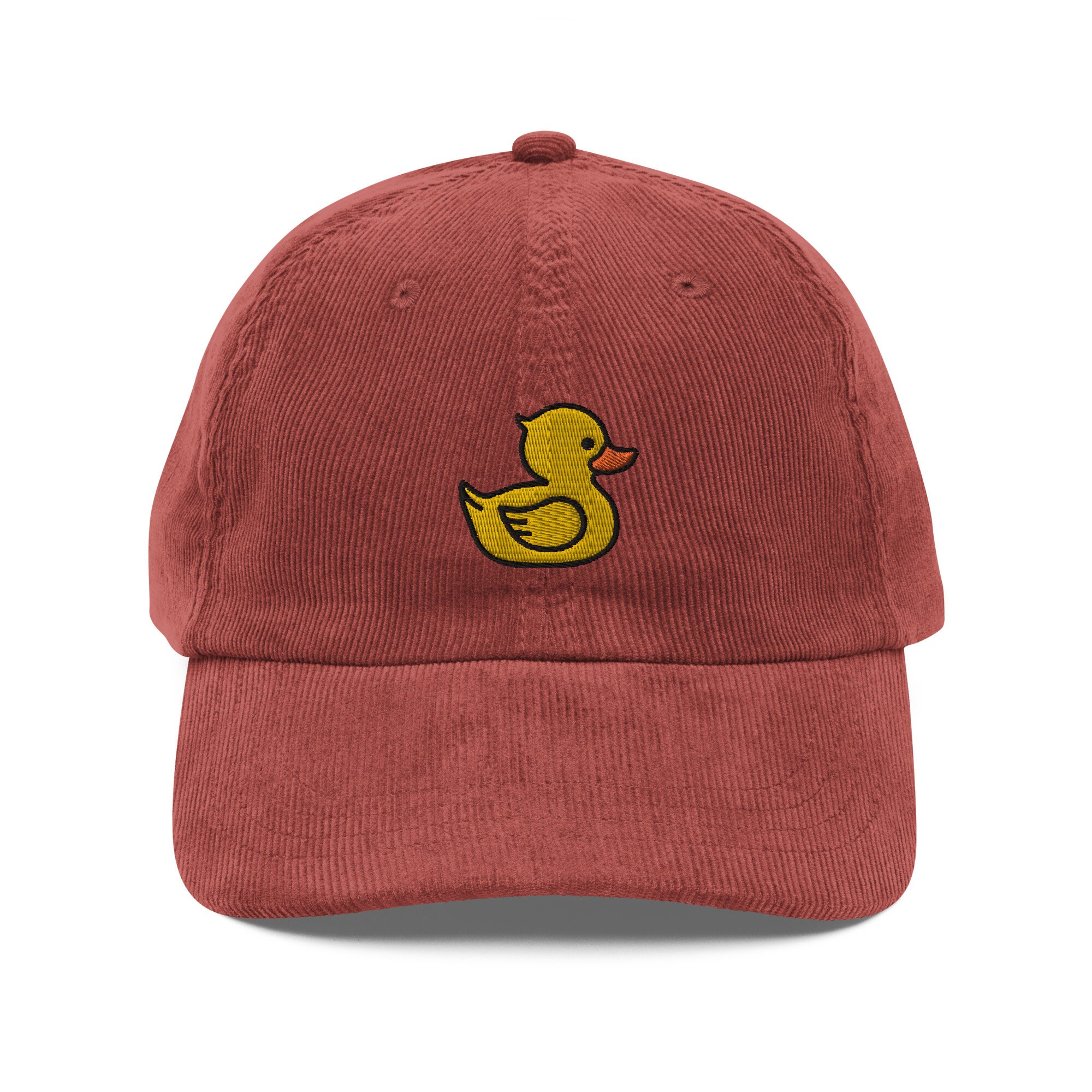 Rubber Duck Corduroy Cap | Gift for Toy Rubber Duckie Lovers | Cute ...