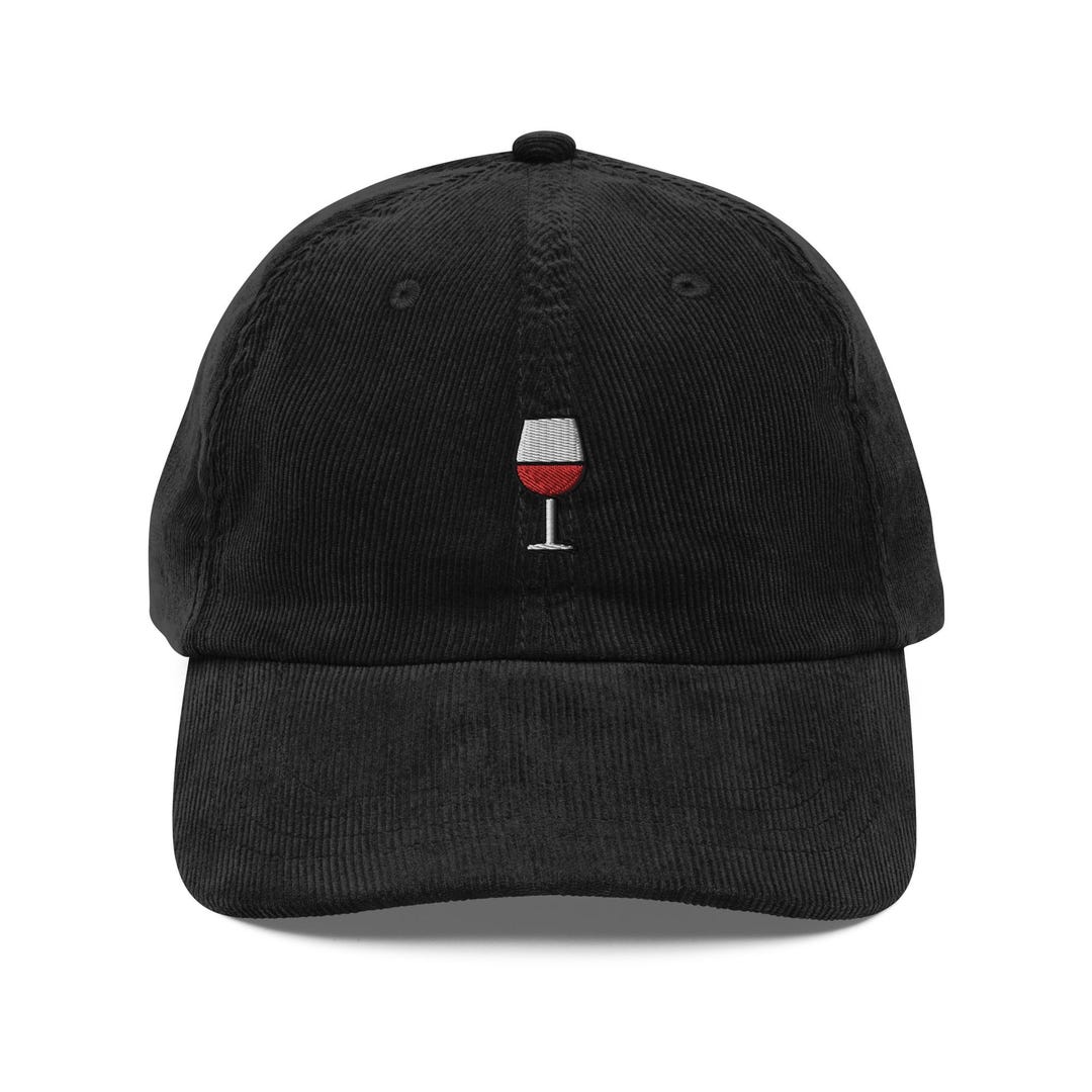 Red Wine Corduroy Cap | Winery Gift | Cute Wine Tasting Embroidery ...