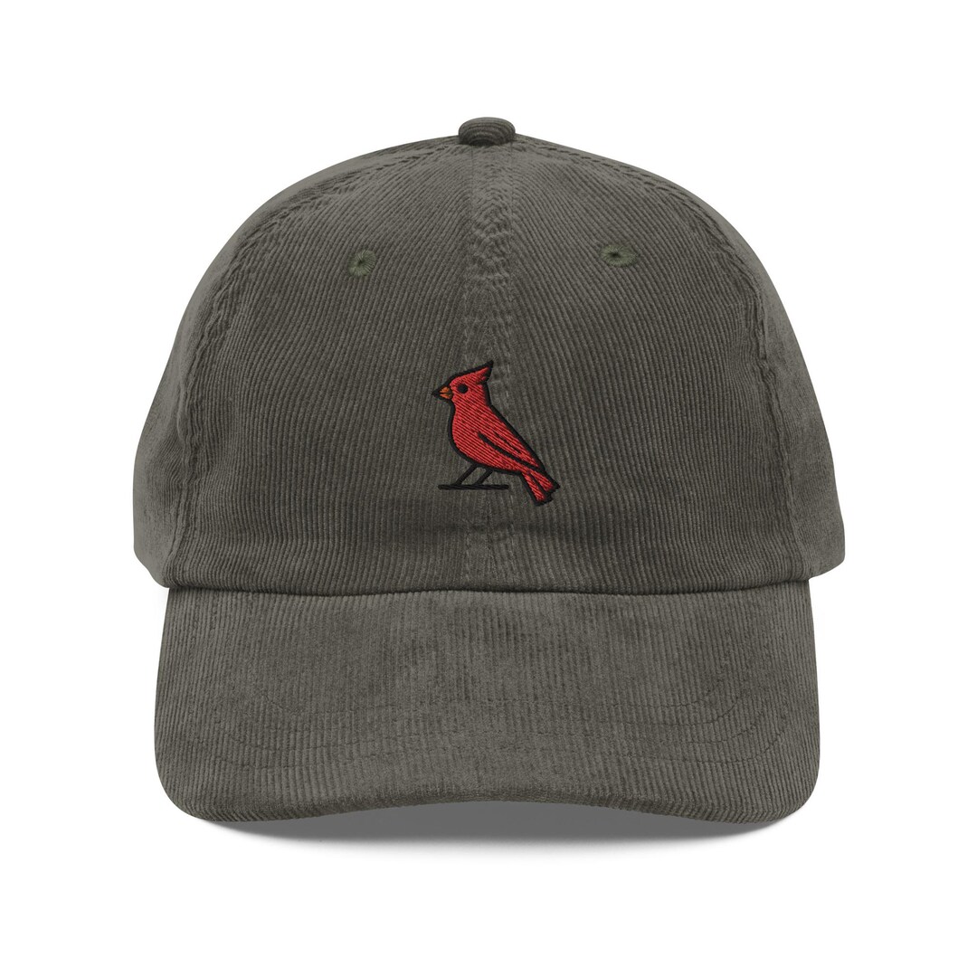 Northern Cardinal Bird Corduroy Cap | Bird Watching Gift | Cute Bird ...