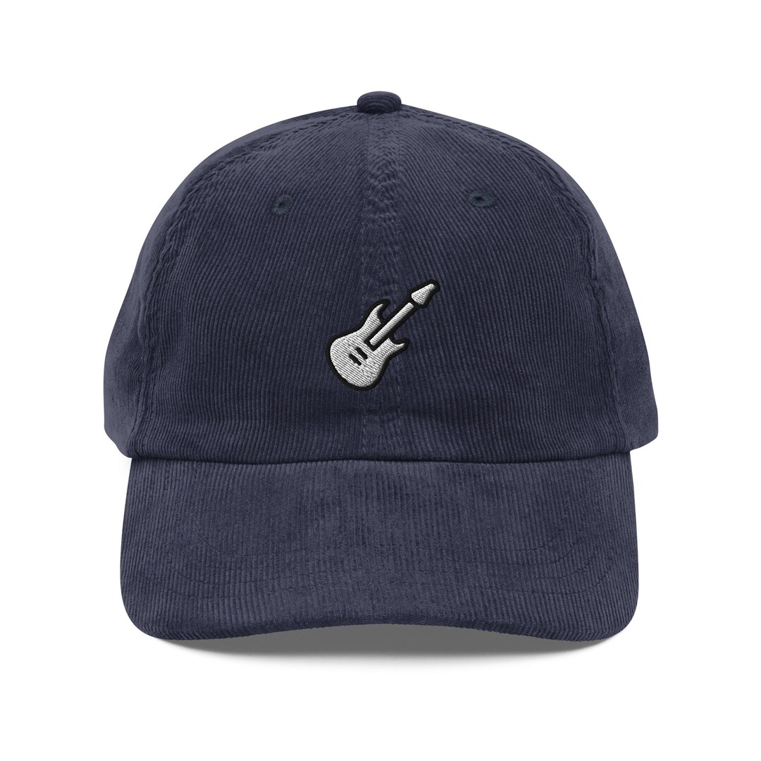 Cute Electric Guitar Embroidered Cap Gift for Electric - Etsy