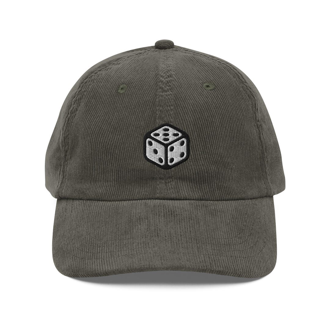 Dice Corduroy Cap | Gift Tabletop Game Lovers | Board Game Vintage Cap ...