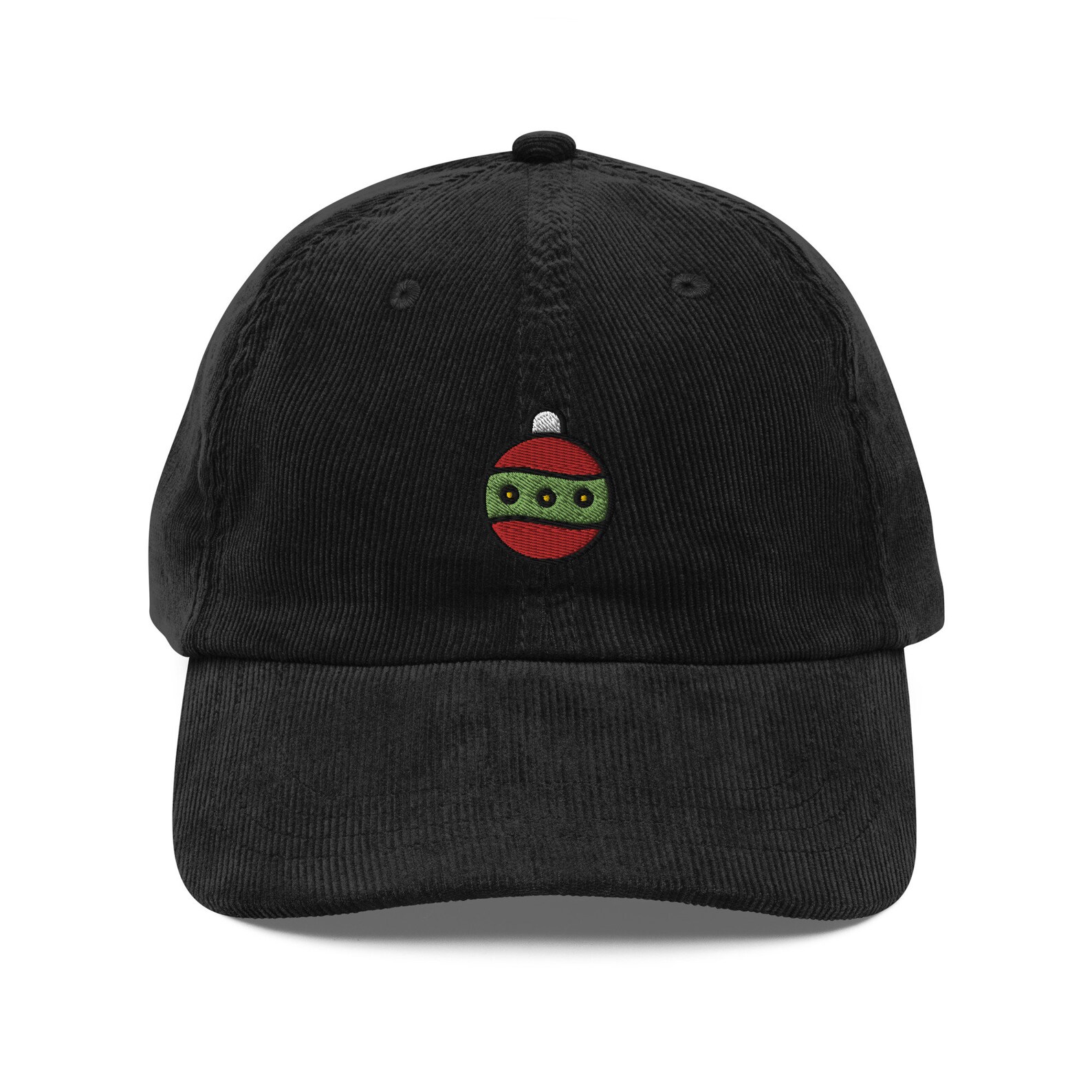 Christmas Ball Corduroy Cap | Gift for Christmas Decoration Lovers ...