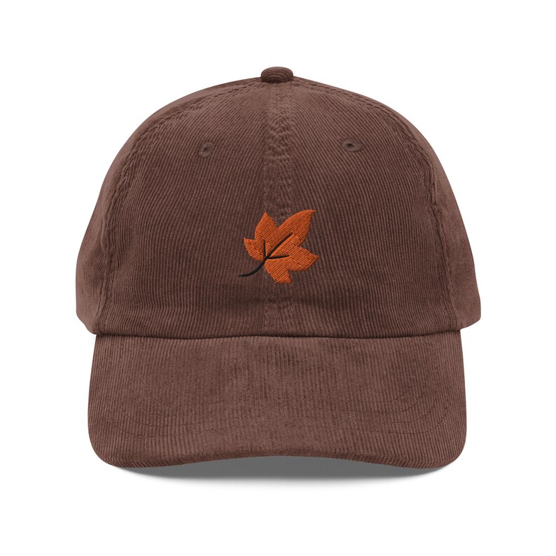 Fall Leaf Corduroy Cap Gift for Autumn Lovers Trendy Fall Season ...