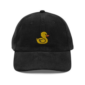 Rubber Duck Corduroy Cap | Gift for Toy Rubber Duckie Lovers | Cute ...