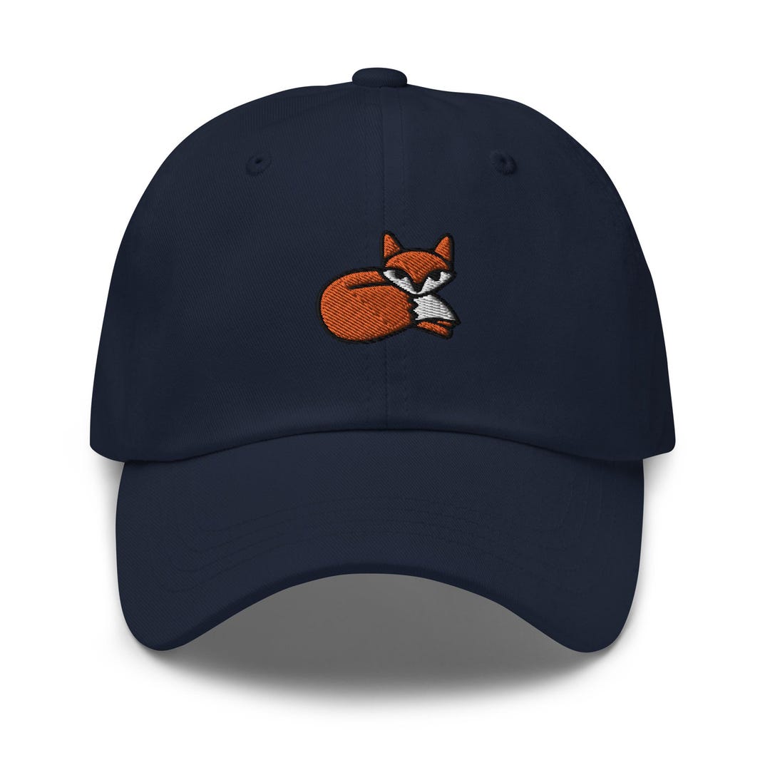 Cute Wild Red Fox Dad Cap I Gift for Fox Lovers I Cotton Baseball Hat I ...