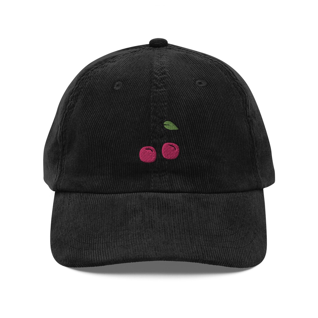 Cherry Embroidered Cap | Gift for Cherry Fruit Lovers | Cute Cherry ...