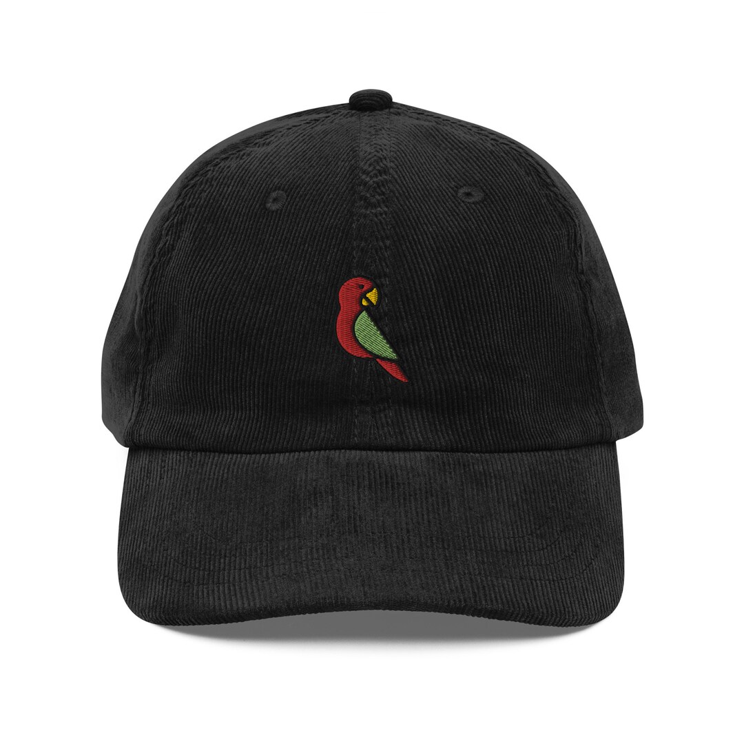 Parrot Embroidered Cap | Gift for Parrot Bird Lovers | Cute Parrot ...