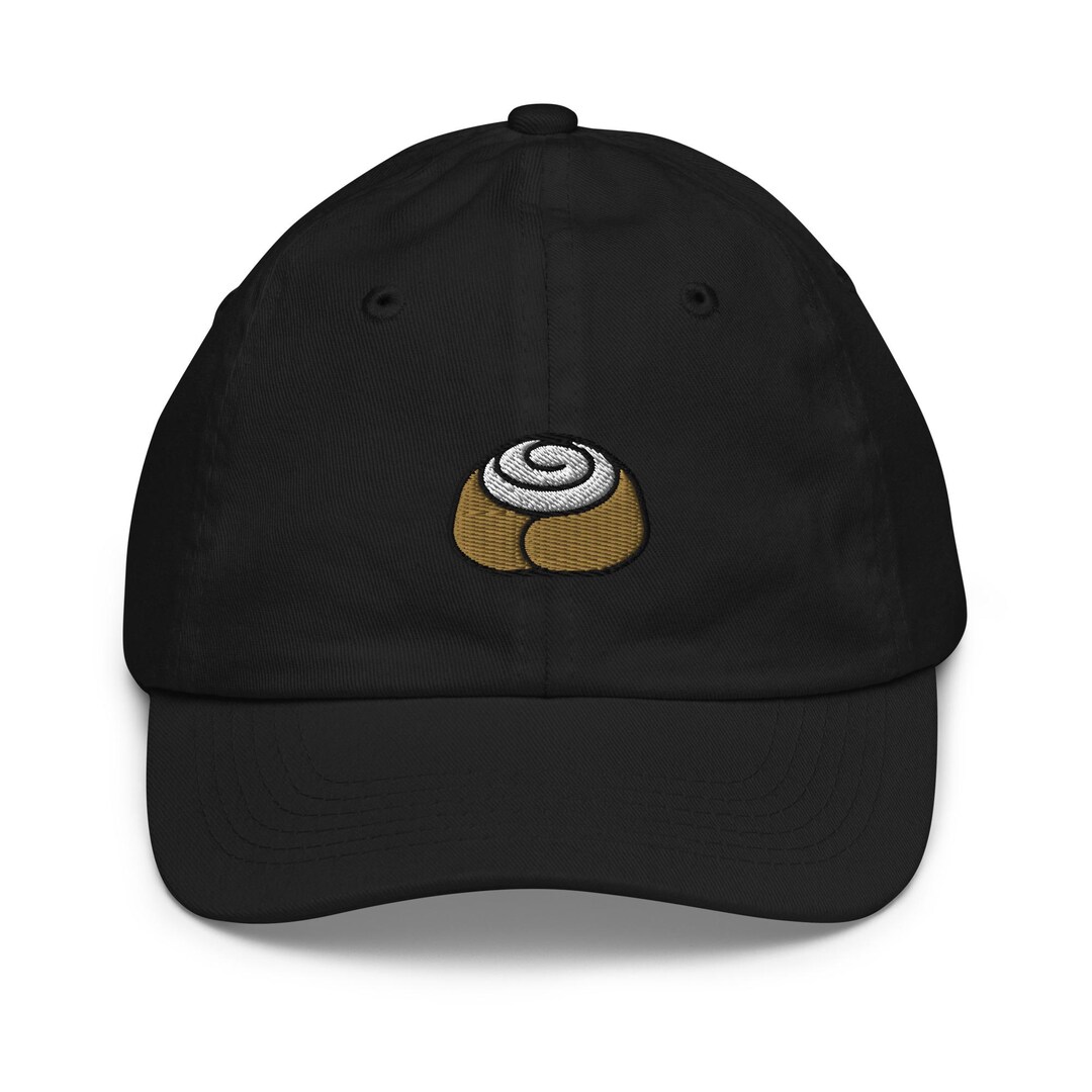 Cinnamon Roll Kids Baseball Cap Embroidered | Cinnamon Bun Gift for ...