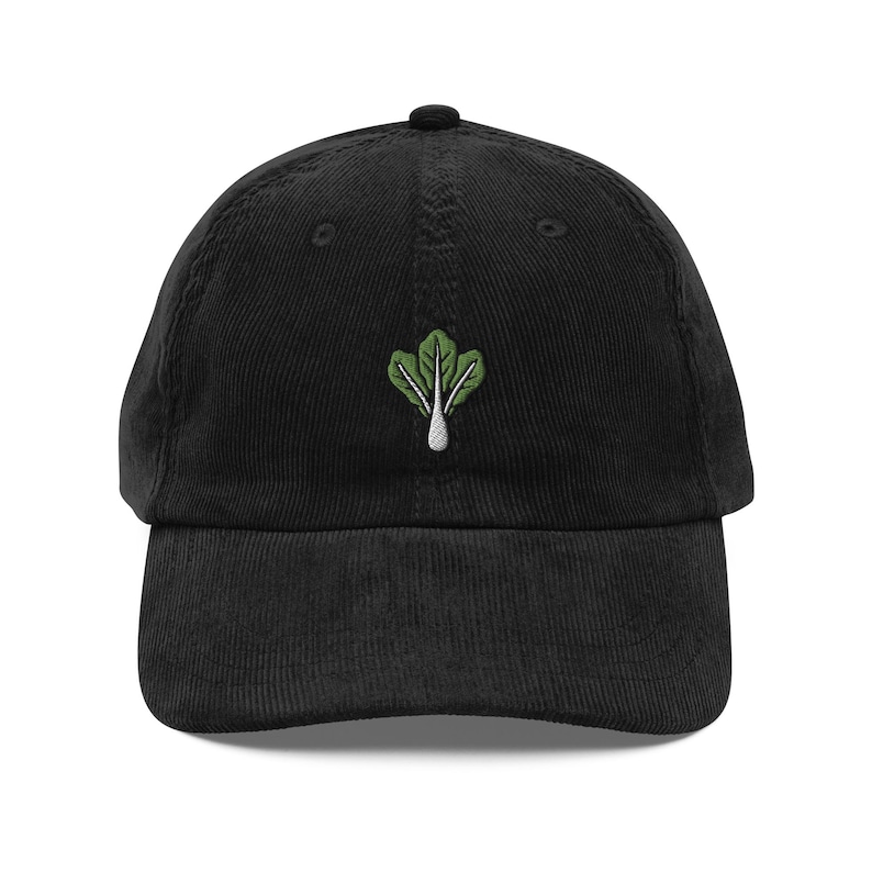 Bok Choy Corduroy Cap | Pak Choi Gift | Cute Vegetable Vintage Cap ...