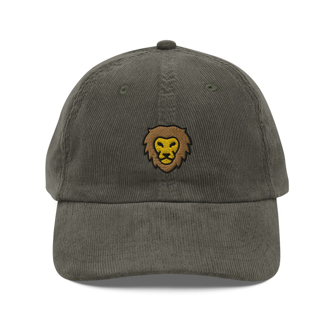 Cute Lion Embroidered Cap | Gift for Lion Lovers | Cute Lion Vintage ...