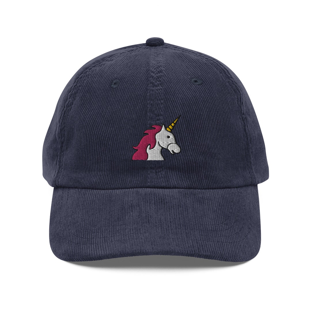 Magical Unicorn Head Corduroy Cap | Gift for Unicorn Lovers | Cute ...