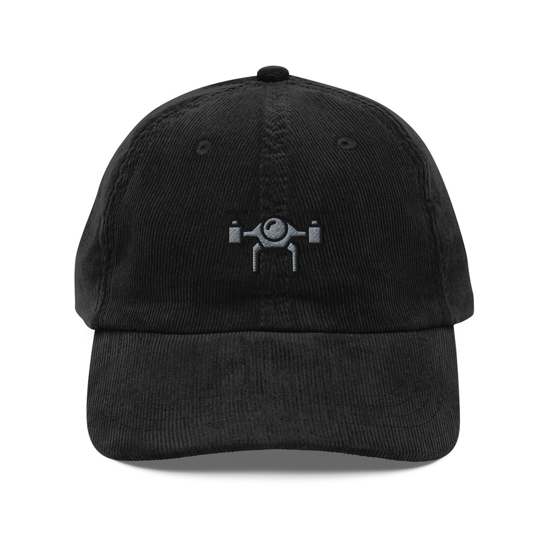 Drone Corduroy Cap | Gift for Drone Lovers | Cute Drone Pilot Vintage ...