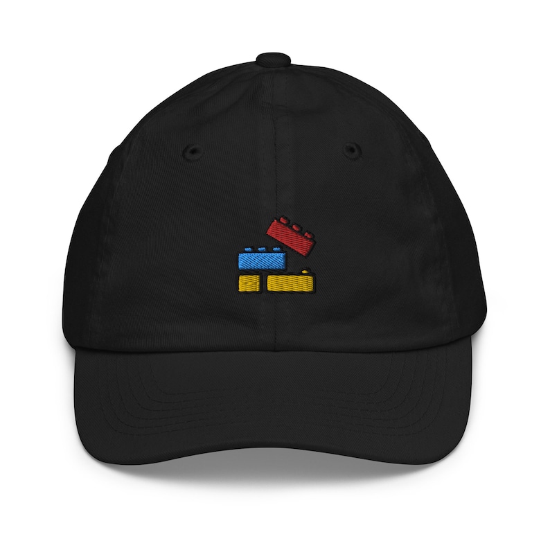 Building Blocks Kids Baseball Cap Embroidered | Gift for Toy Blocks ...
