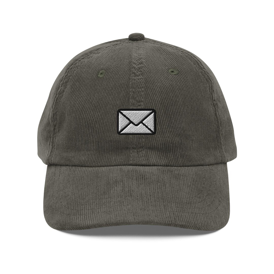 Envelope Corduroy Cap | Handwritten Letter Gift | Mail Vintage Cap ...