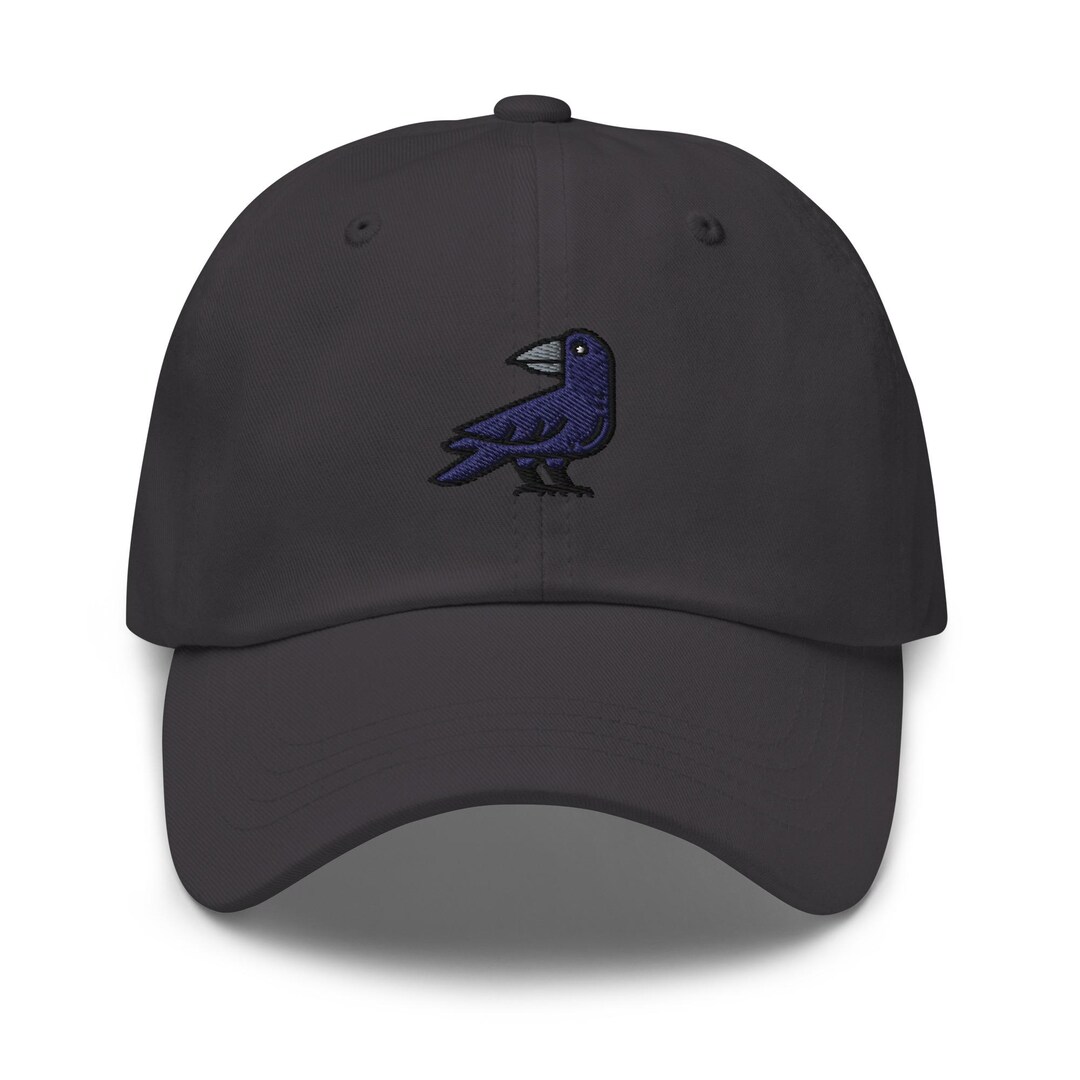 Cute Crow Dad Cap I Gift for Crow Bird Lovers I Cotton Baseball Hat I ...