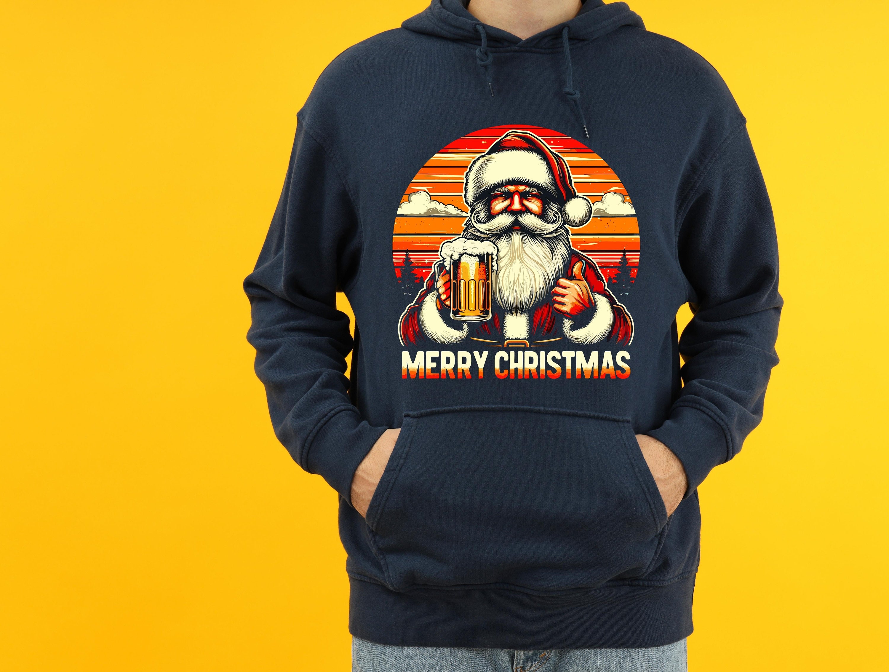 Santa Claus Drinking Beer SVG PNG, Santa With Beer Svg, Christmas Beer ...