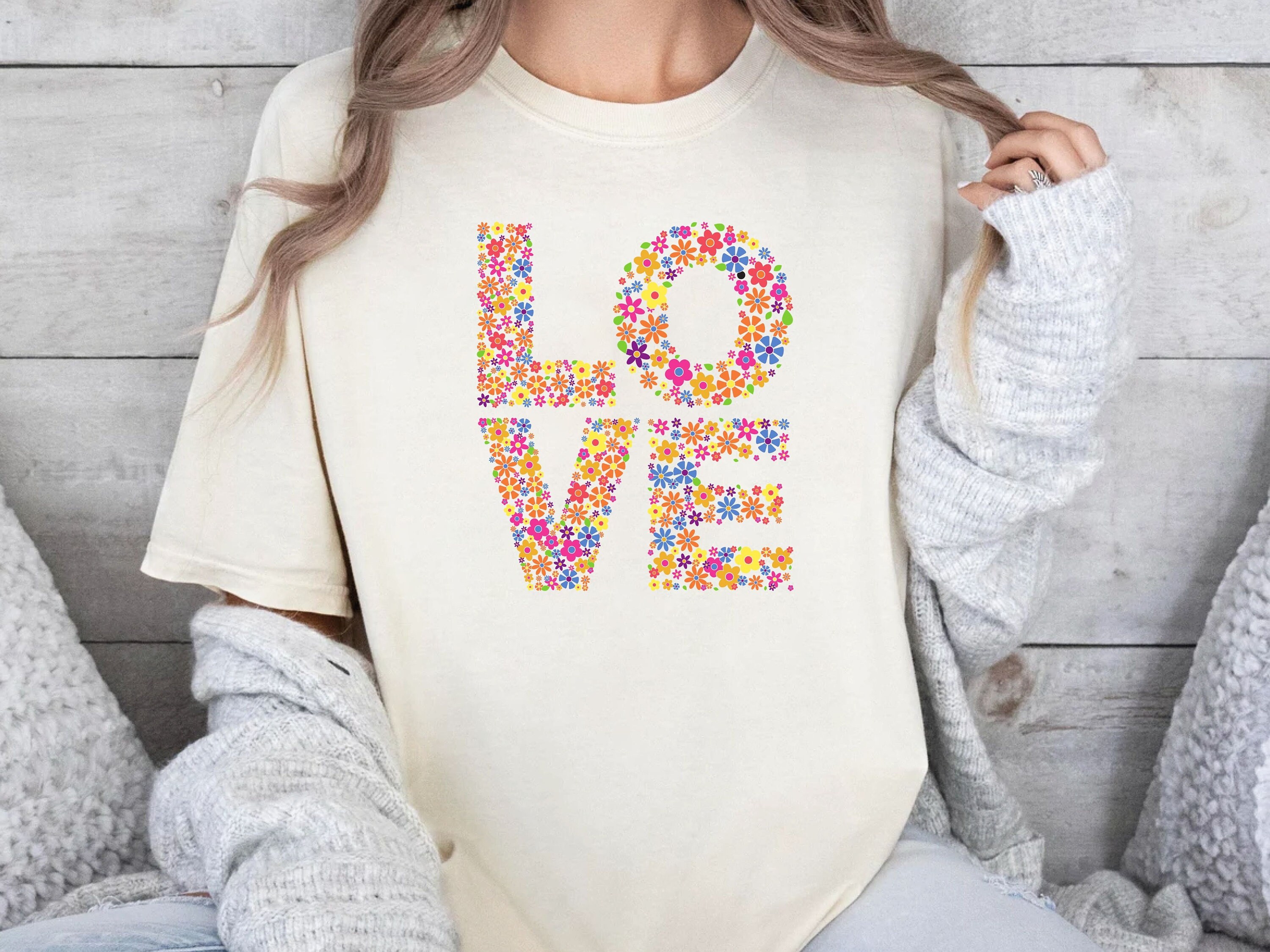 Love Word Floral SVG PNG, Flower Love Svg, Love Word Svg, Floral Love ...