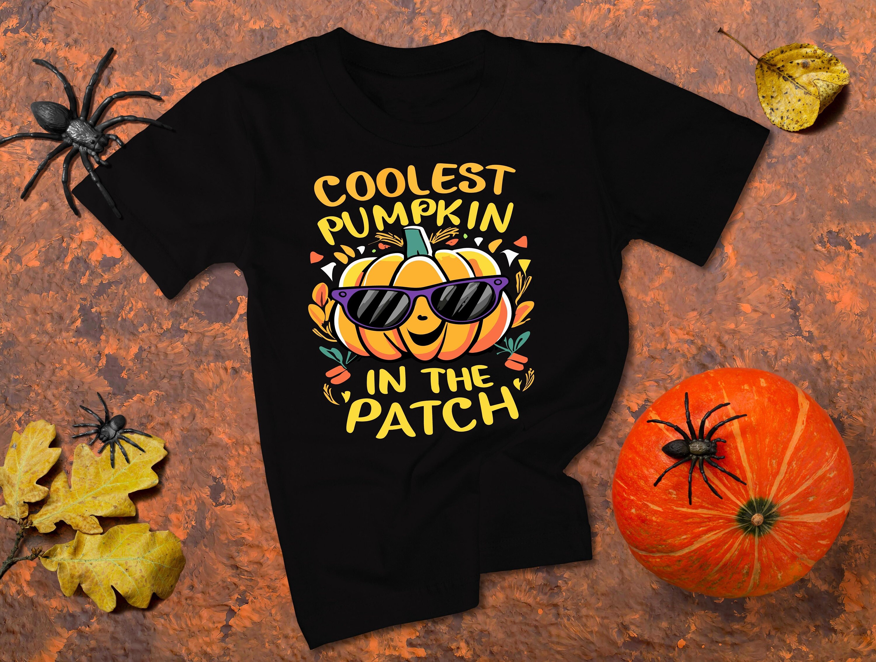 Coolest Pumpkin in the Patch SVG PNG Pumpkin Shirt Svg Kids - Etsy