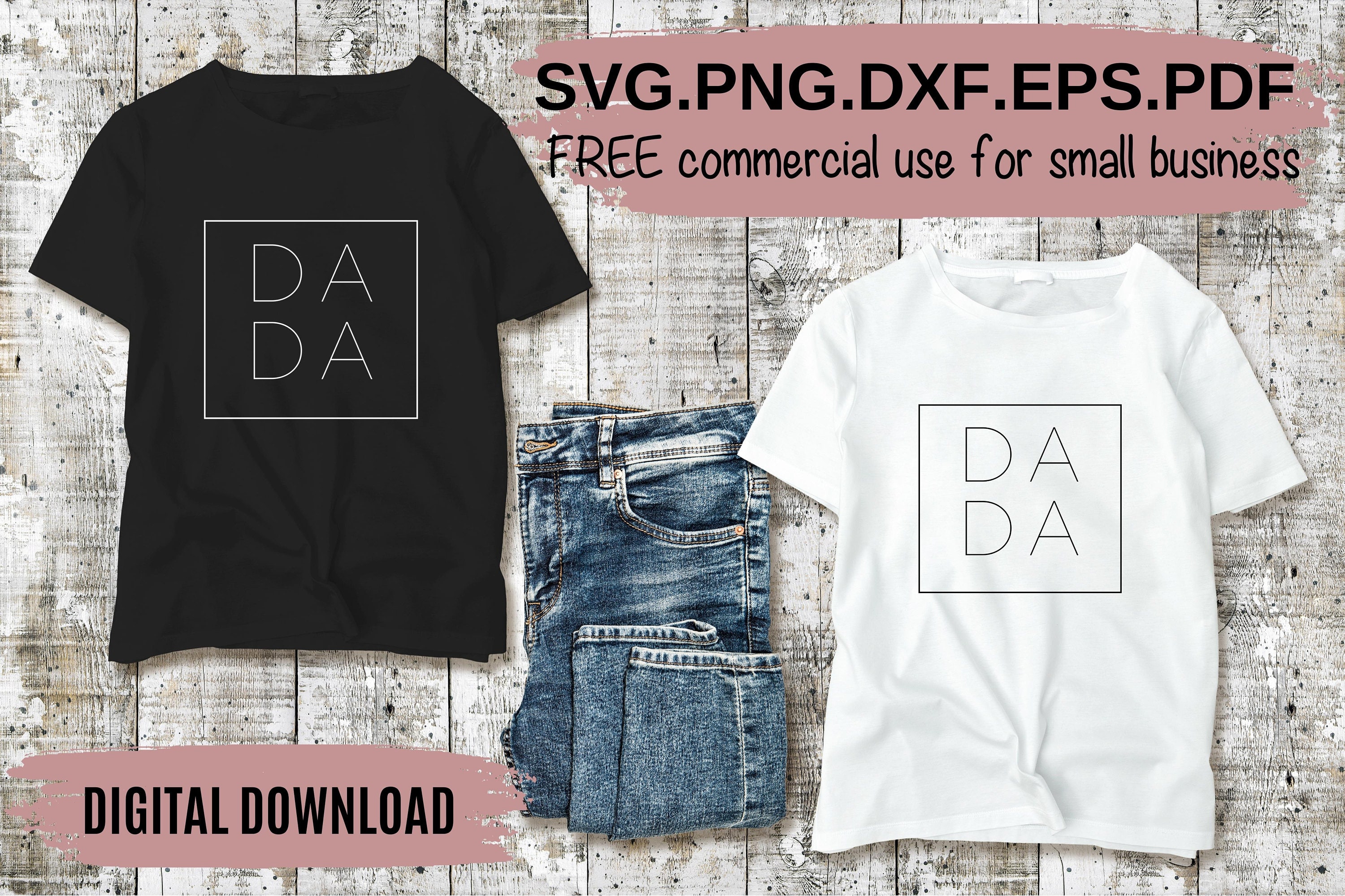 Dada Square SVG PNG, Dada PNG, Dada Shirt Svg, Dad Life Svg, Dad Svg ...