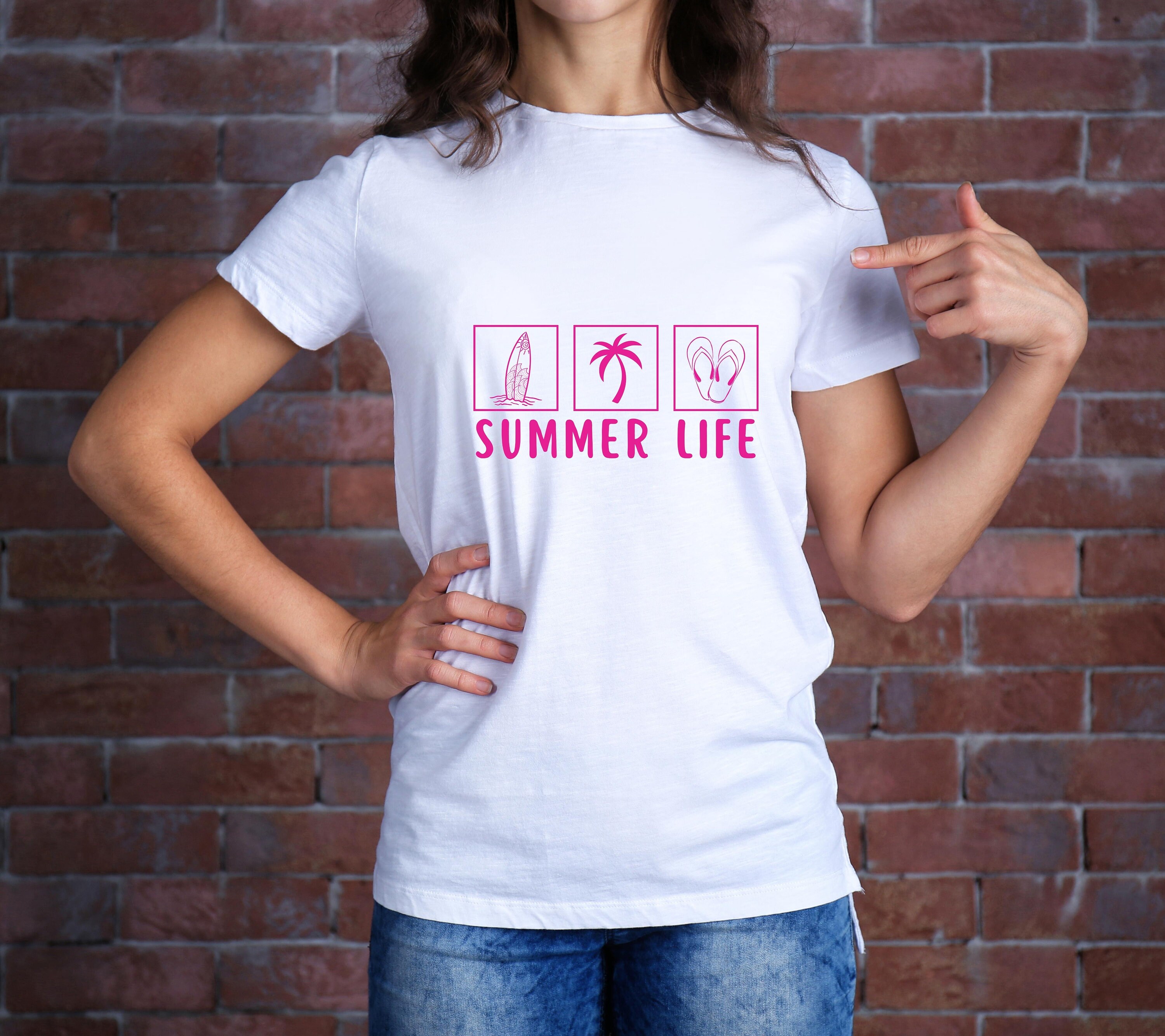 Summer Life SVG PNG, Hello Summer Svg, Pink Summer Svg, Beach Svg ...