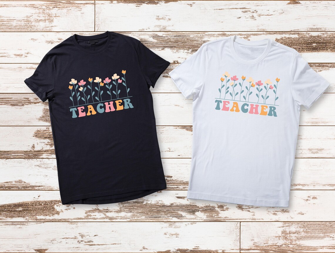 Teacher With Flowers SVG PNG, Teacher Life Svg, Teach Svg, Teacher Love ...