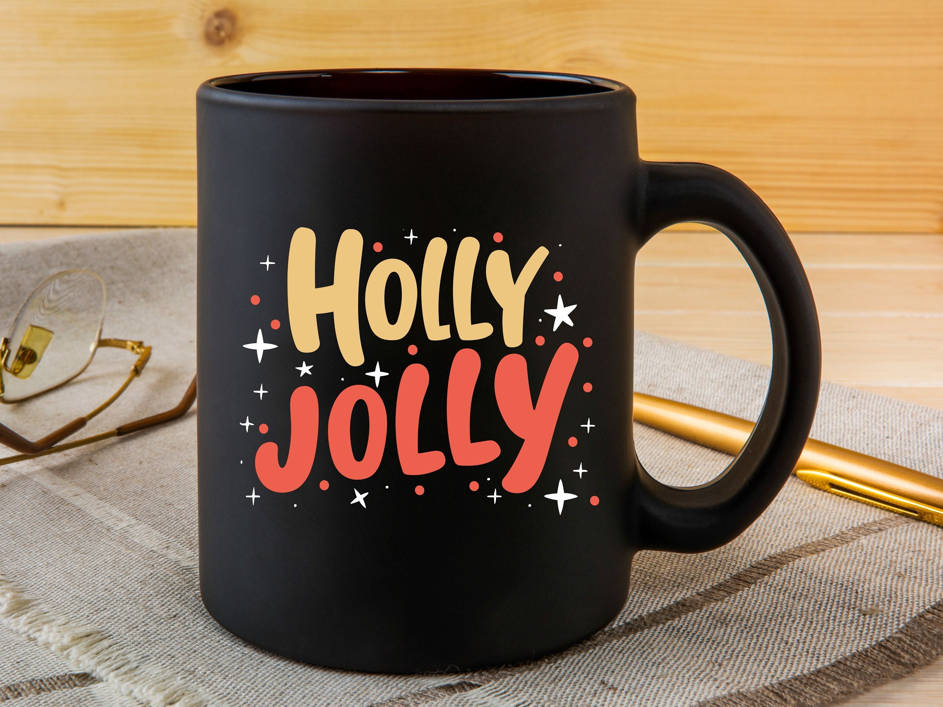 Holly Jolly Christmas SVG PNG, Holly Jolly Svg, Holly Jolly Cut File ...