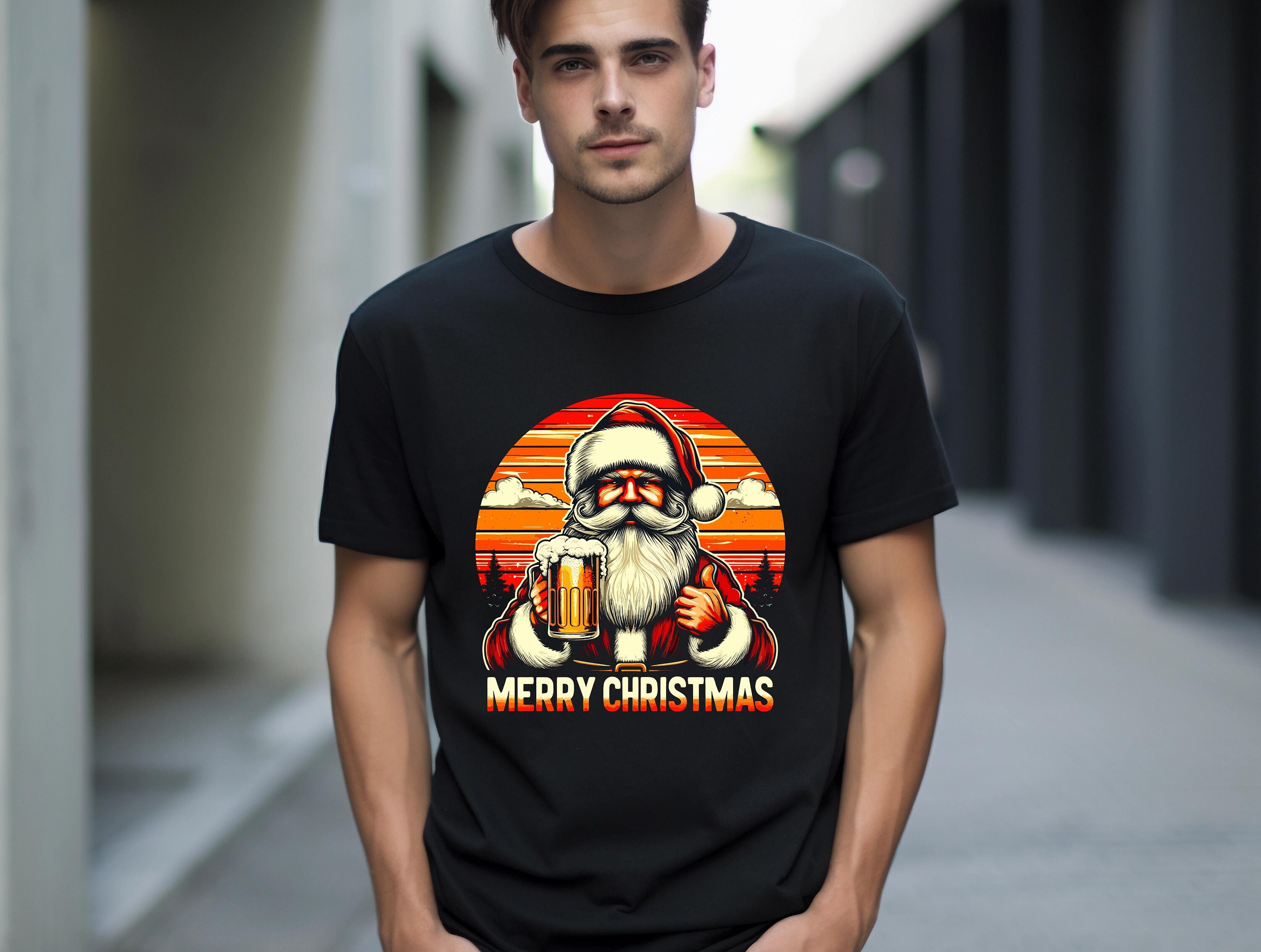 Santa Claus Drinking Beer SVG PNG, Santa With Beer Svg, Christmas Beer ...