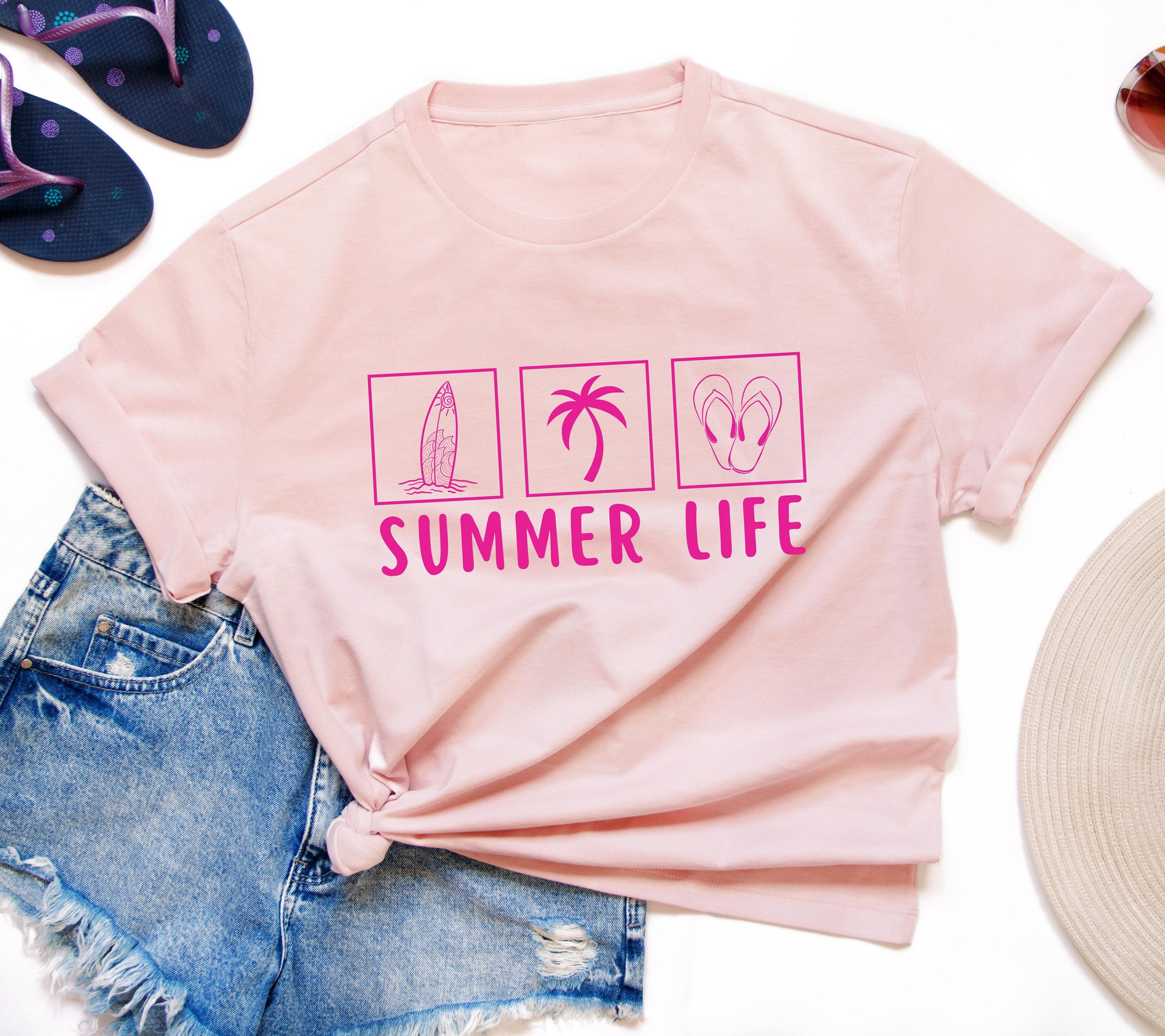 Summer Life SVG PNG, Hello Summer Svg, Pink Summer Svg, Beach Svg ...